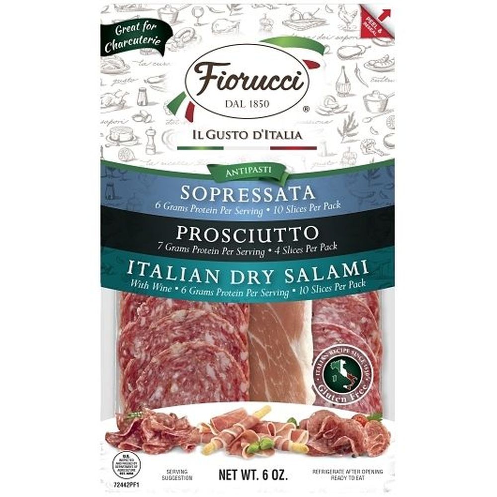 Fiorucci Italian Charcuterie - Variety Pack, 6 Ounce -- 12 per case