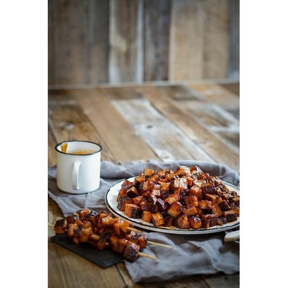 Double L Ranch Naturally Hardwood Smoked Pork Butt Burnt Ends, 5 Pound ...