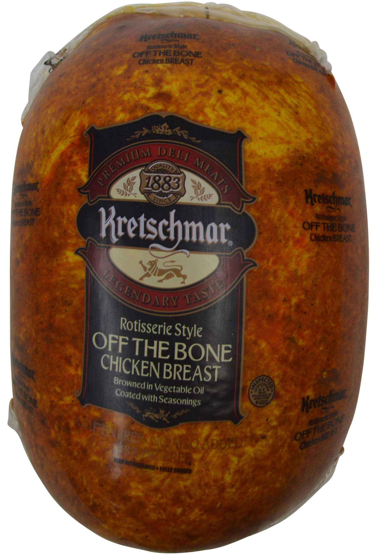 Kretschmar Rotisserie Style Off The Bone Chicken Breast, 5.33 Pound ...
