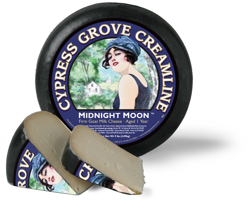 Cypress Grove Chevre Midnight Moon Cheese Case