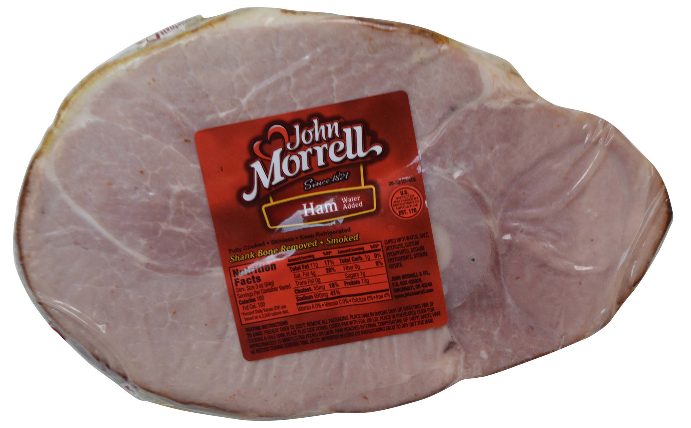 John Morrell Bone In Half Ham Case | FoodServiceDirect
