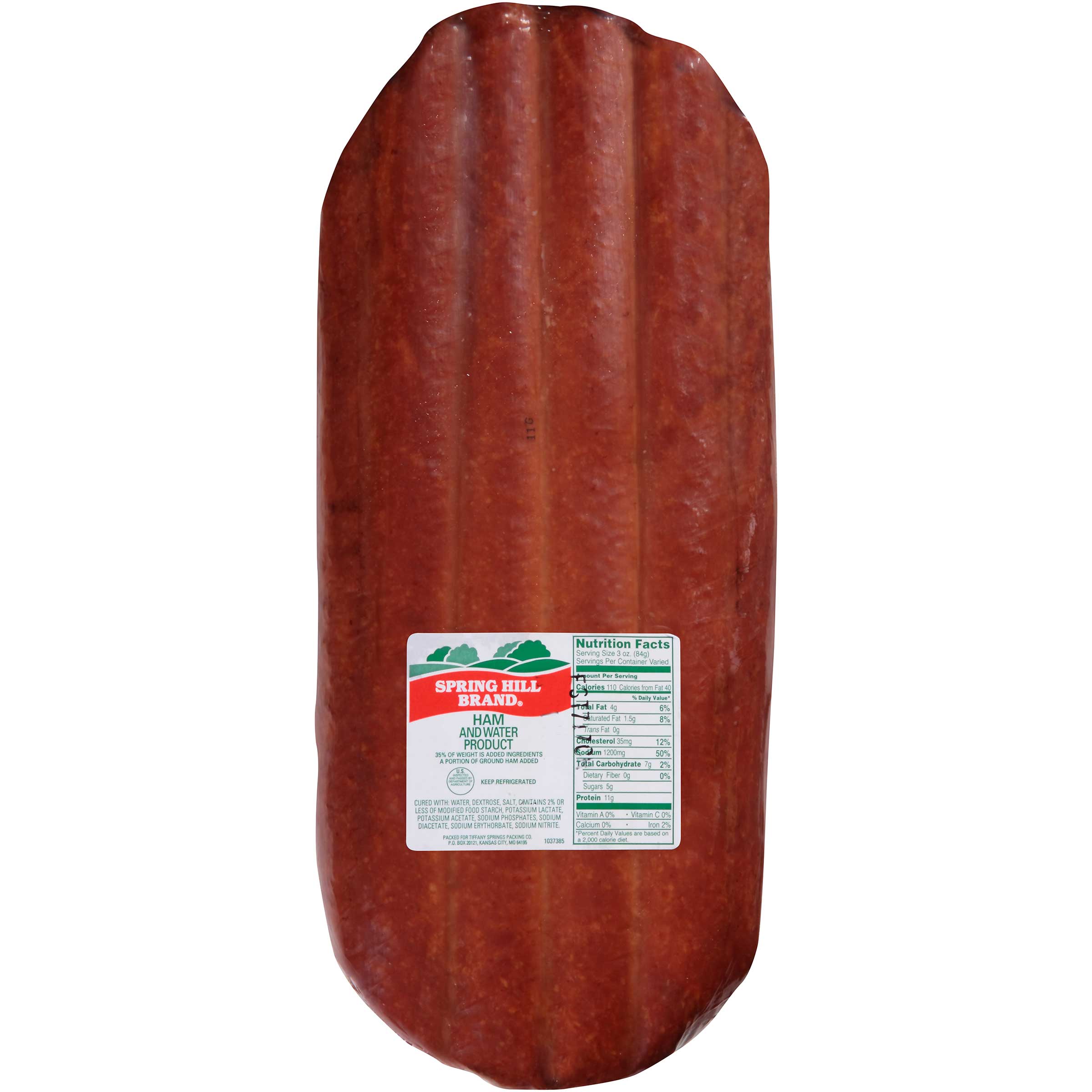 Farmland Large Hill Smoked Spring Flat Ham, 10.55 Pound -- 2 per case.