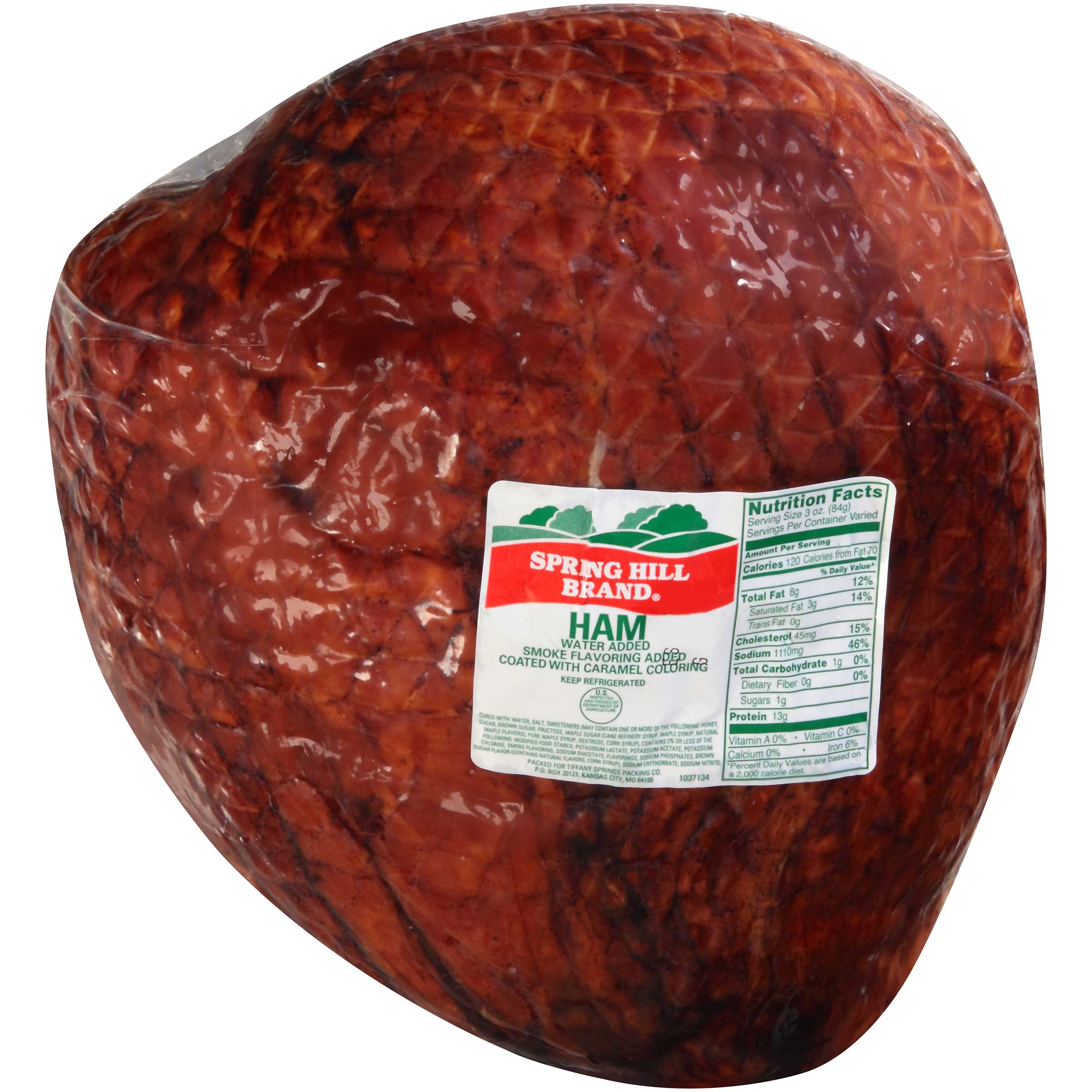 Farmland Hill Smoked Spring Pit Ham, 15.45 Pound -- 2 per case.