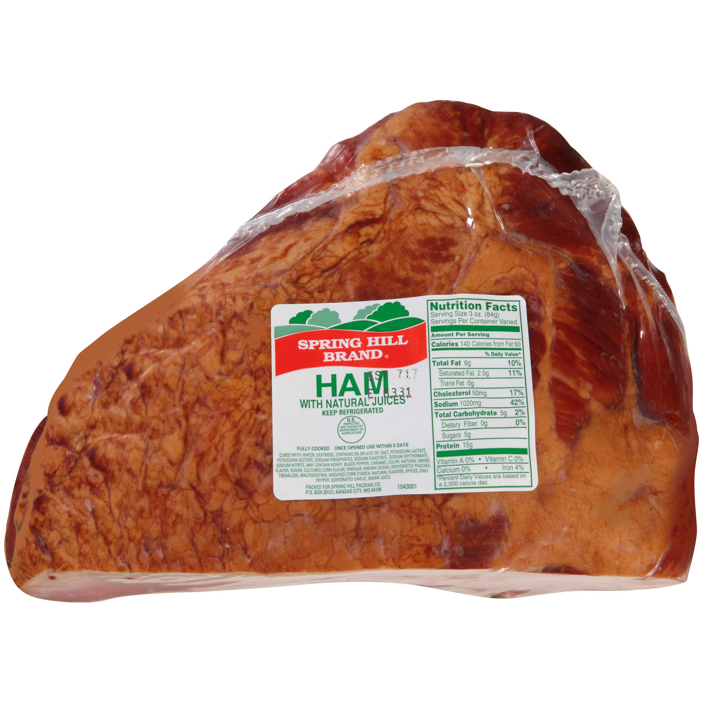 Farmland Natural Juice Hill Original Smoked Spring Ham, 3.94 Pound -- 8 ...