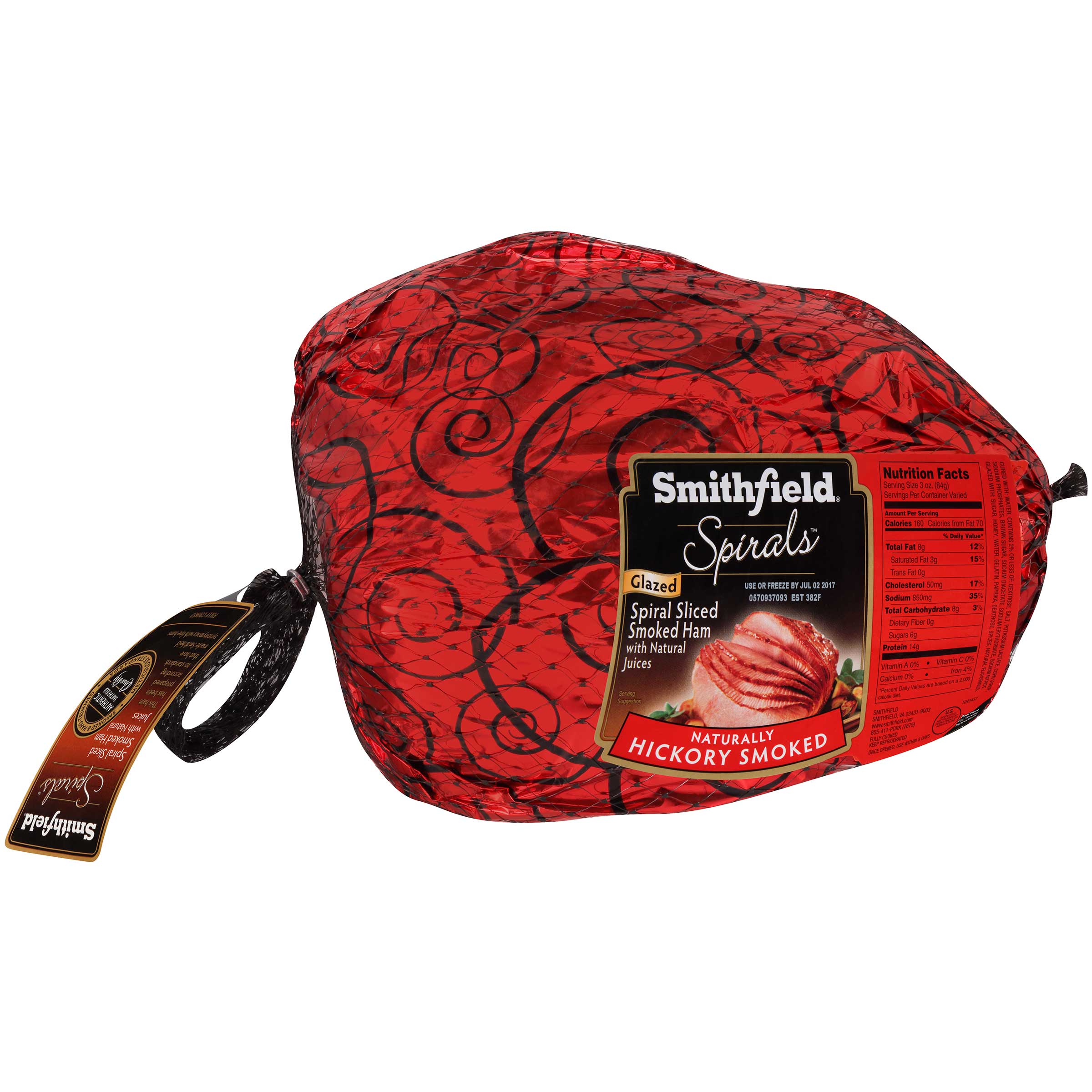 Smithfield Hickory Smoked Spiral Sliced Ham Case | FoodServiceDirect