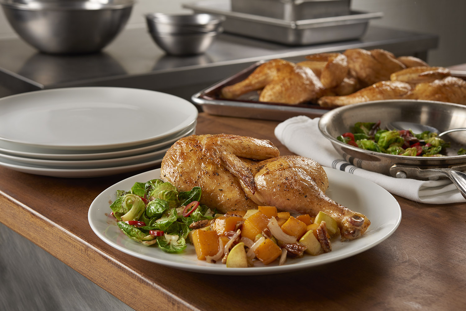 Harvest Land Roasted Chicken Halves Case | FoodServiceDirect