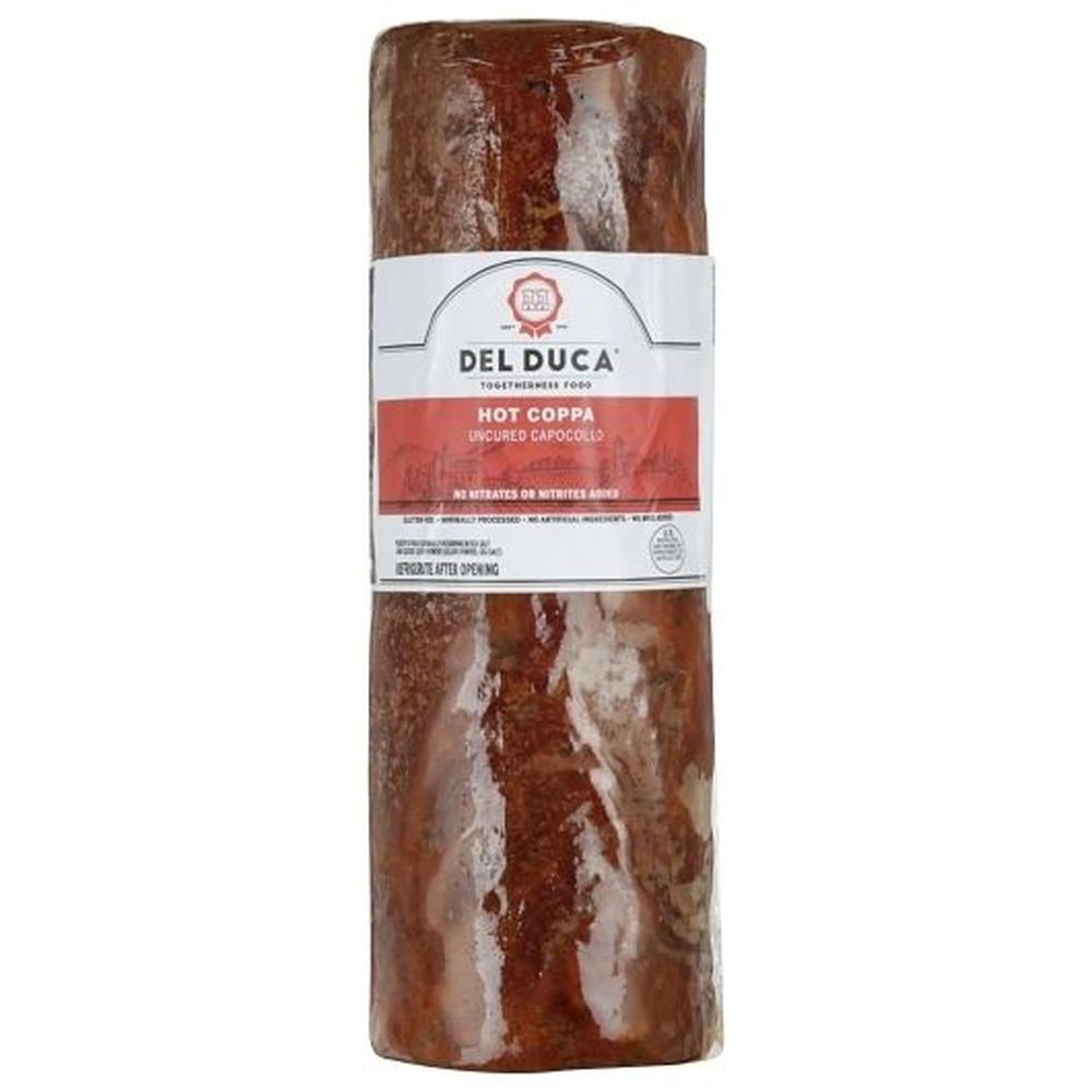 Del Duca Slicing Hot Coppa Log, 9 Pound