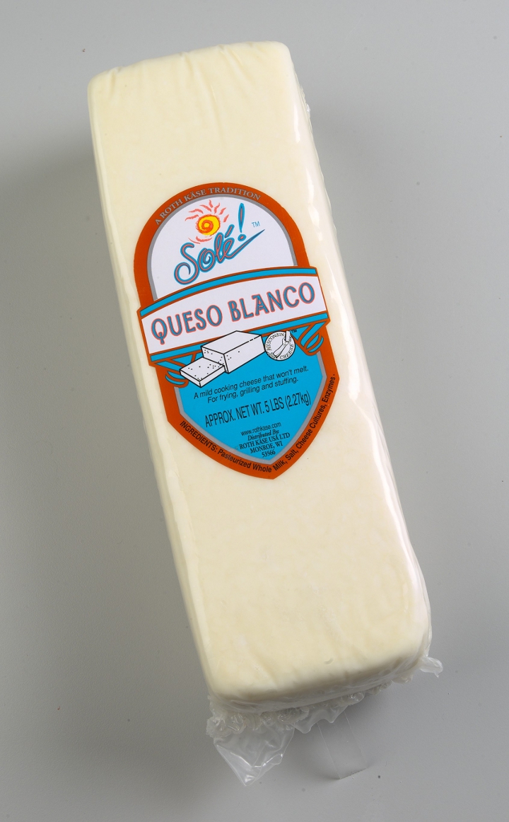 Roth Kase Queso Blanco Cheese Loaf, 5 Pound -- 2 per case.