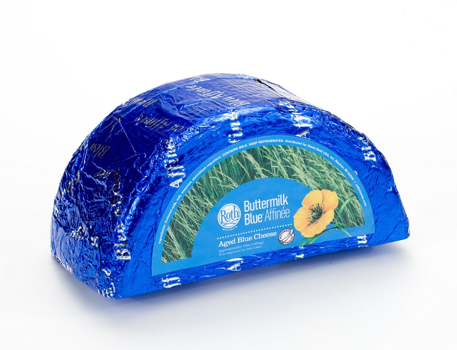 Roth-Kase Buttermilk Blue Bleu Affinee Wheel Cheese, 3 Pound -- 2 per case