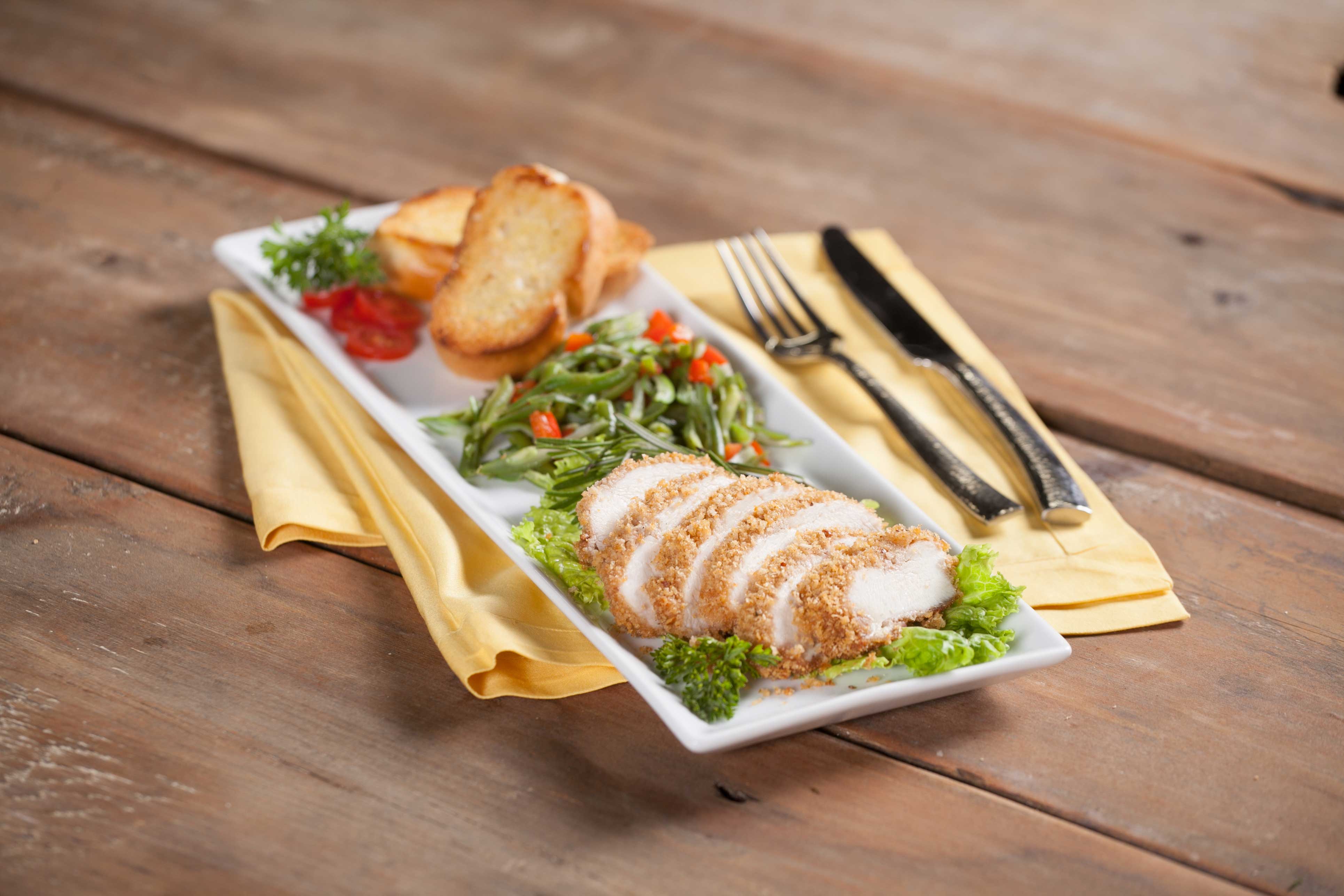 WW Johnson Encrushed Parmesan Pork Chop, 4 Ounce -- 32 per case.