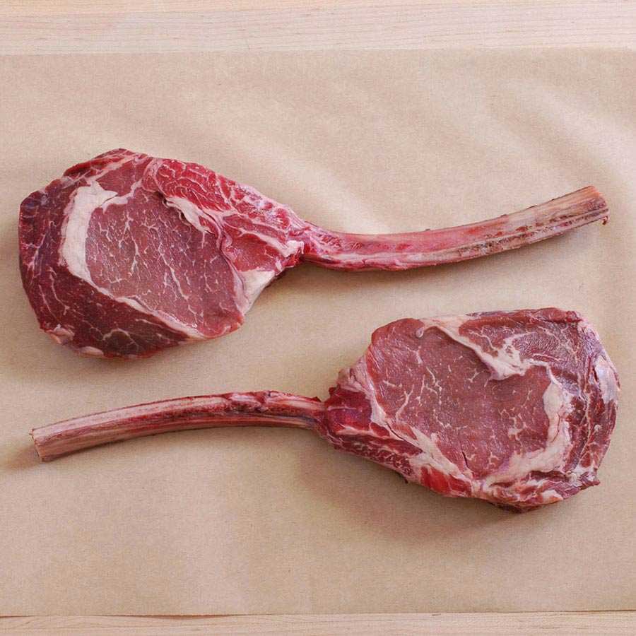 Broadleaf Bone In Frenched Grass Fed Angus Beef Ribeye, 30 Ounce -- 4 ...