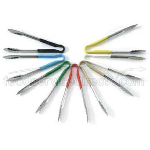 Red Alegacy Stainless Steel Color Coded System Tong, 12 inch.