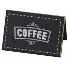 Cal Mil Coffee Chalkboard Write On Tent, 3 x 2 x 2 inch
