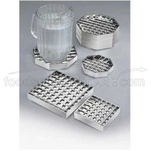 CalMil Octagon Standard Drip Tray, Chrome, 4 x 4 inch ...