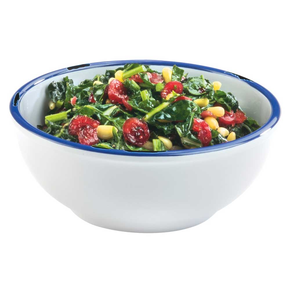 Cal Mil Melamine White Enamelware Small Bowl, 5.5 inch ...