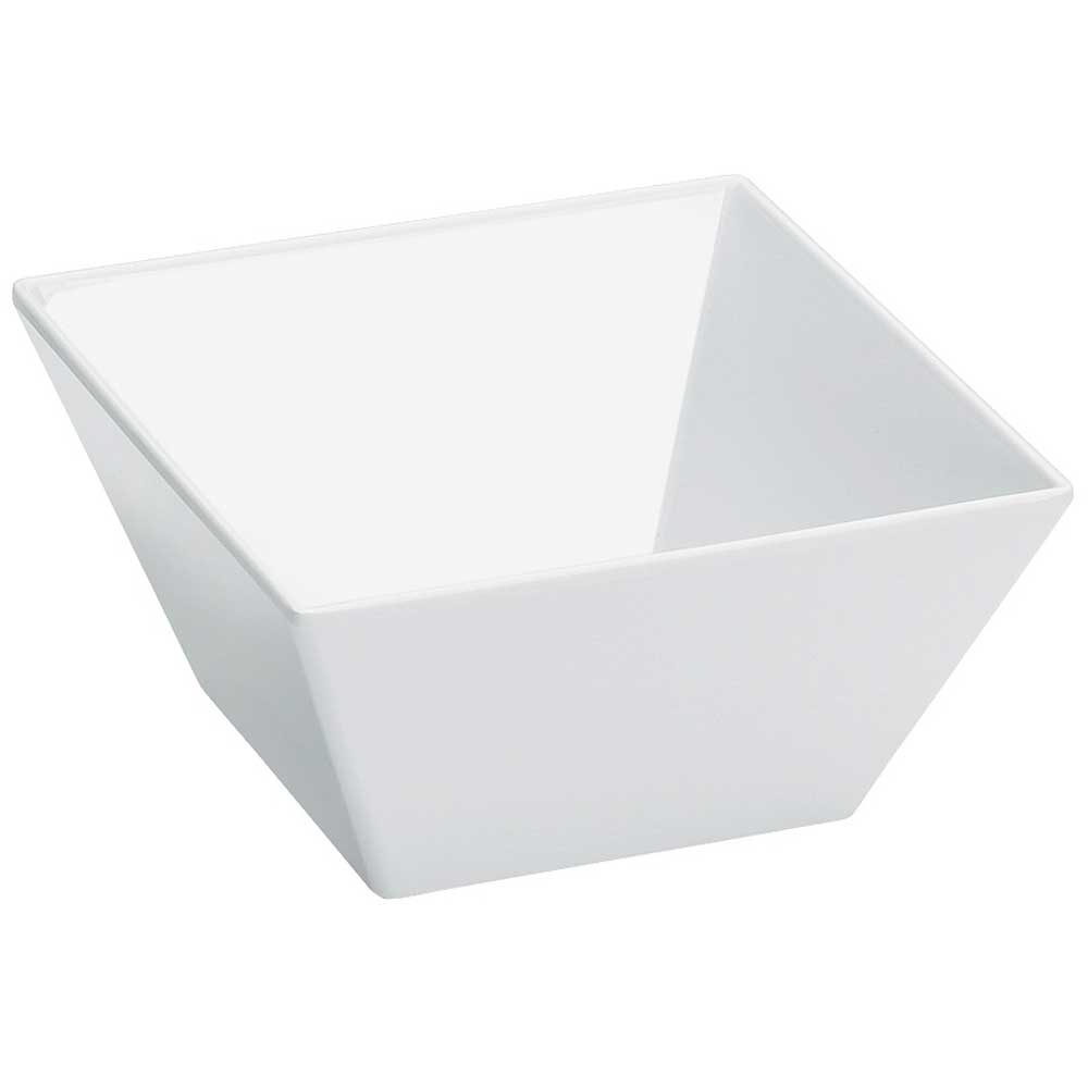 Cal Mil White Melamine Small Square Bowl, 8 x 8 x 5 inch ...