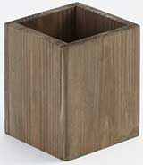 American Metalcraft Vintage Wood Box, 4 inch Square | FoodServiceDirect ...