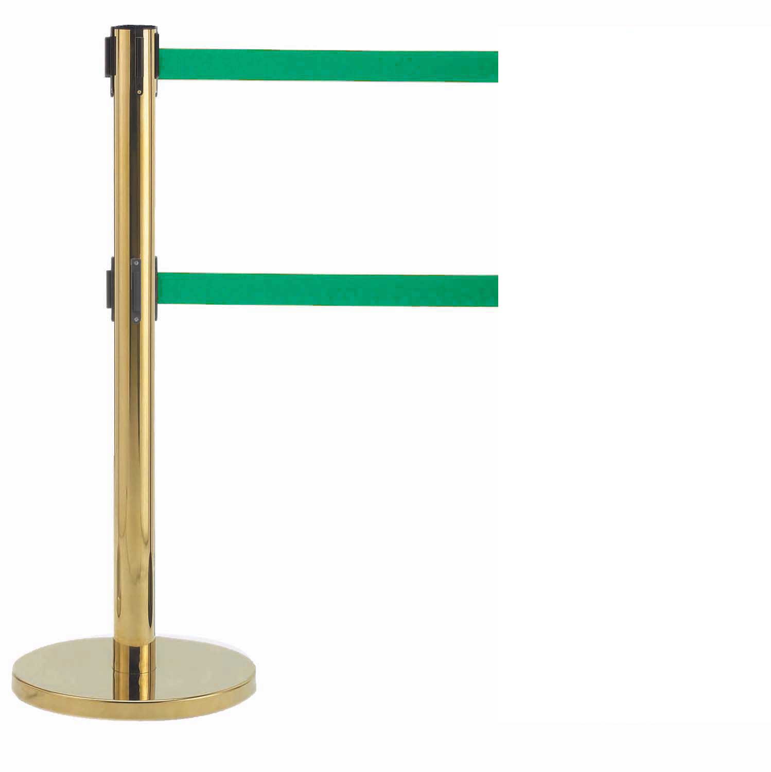 Aarco Form-A-Line (TM) Brass Finish Crowd Control System with 7 Feet ...