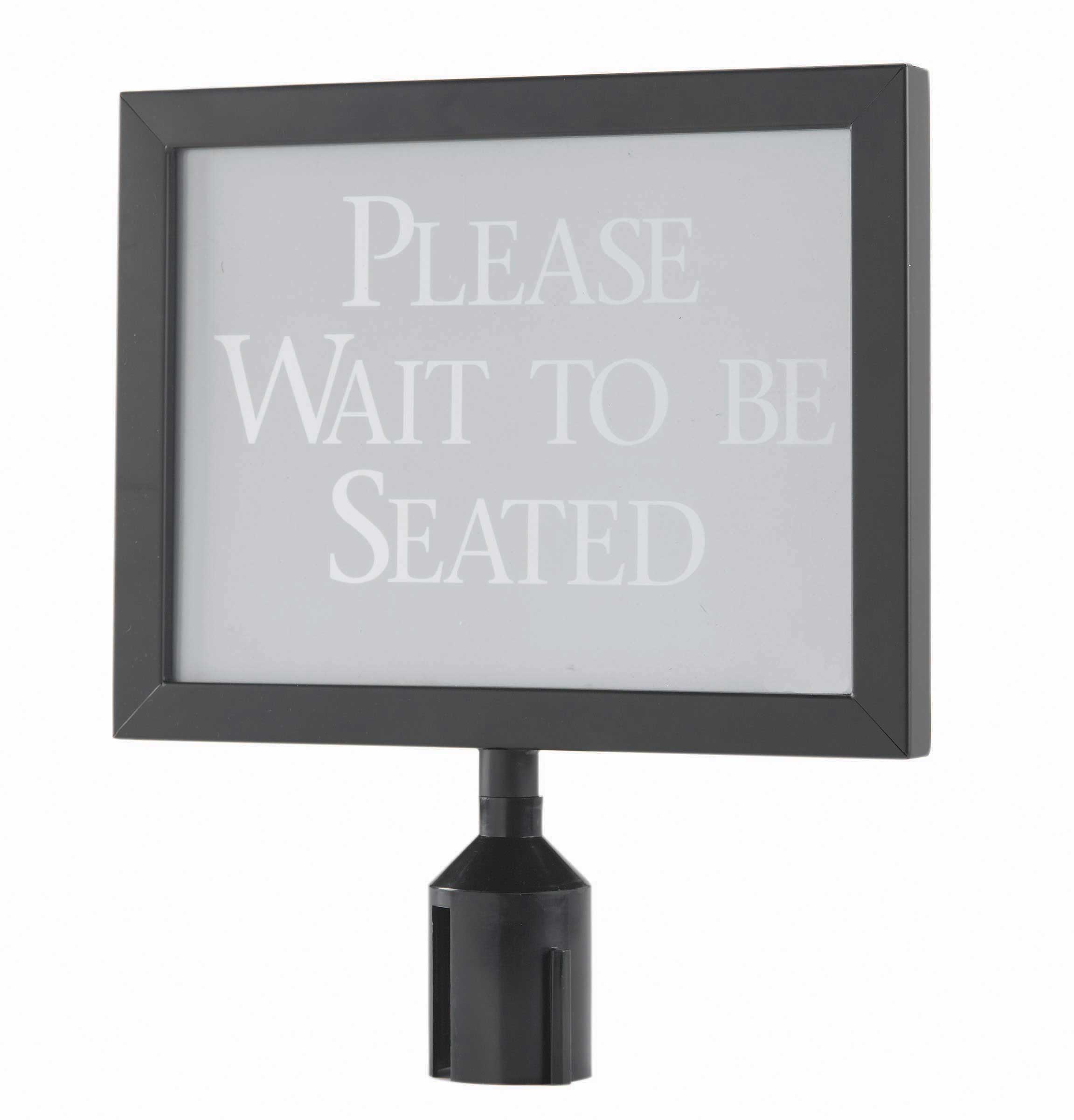 Aarco Form-A-Line (TM) Black Style Large Horizontal Sign Frame, 11 1/8 ...
