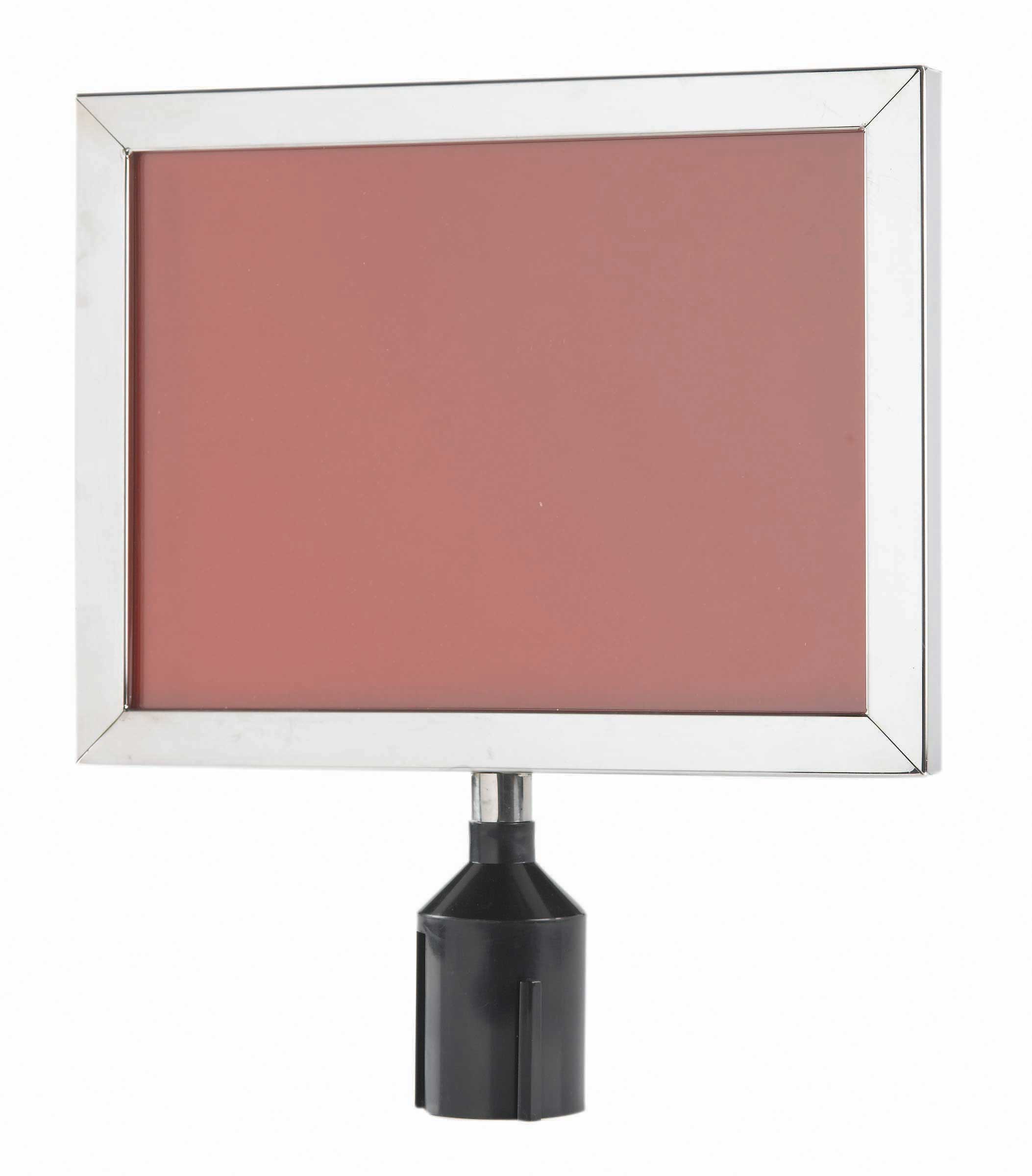 Aarco Form-A-Line (TM) Chrome Style Large Horizontal Sign Frame, 11 1/8 ...