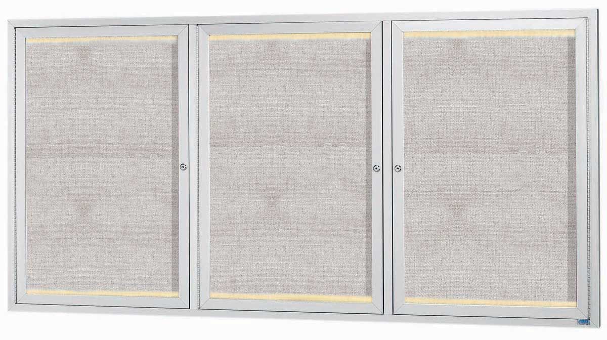 Aarco Indoor/Outdoor Enclosed Aluminum Framed Satin Anodized Bulletin ...