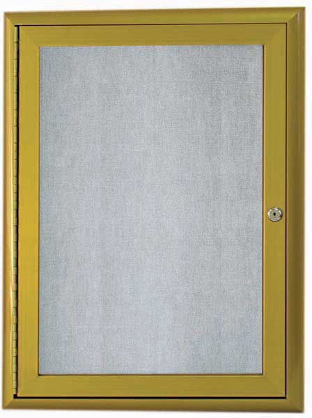 Aarco Indoor/Outdoor Waterfall Series Antique Brass Enclosed Bulletin ...