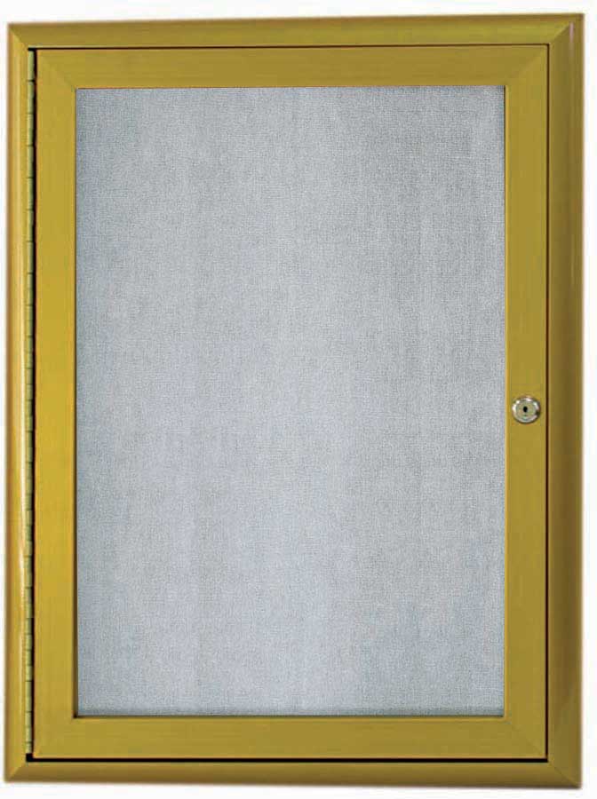 Aarco Indoor/Outdoor Waterfall Series Antique Brass Enclosed Bulletin ...