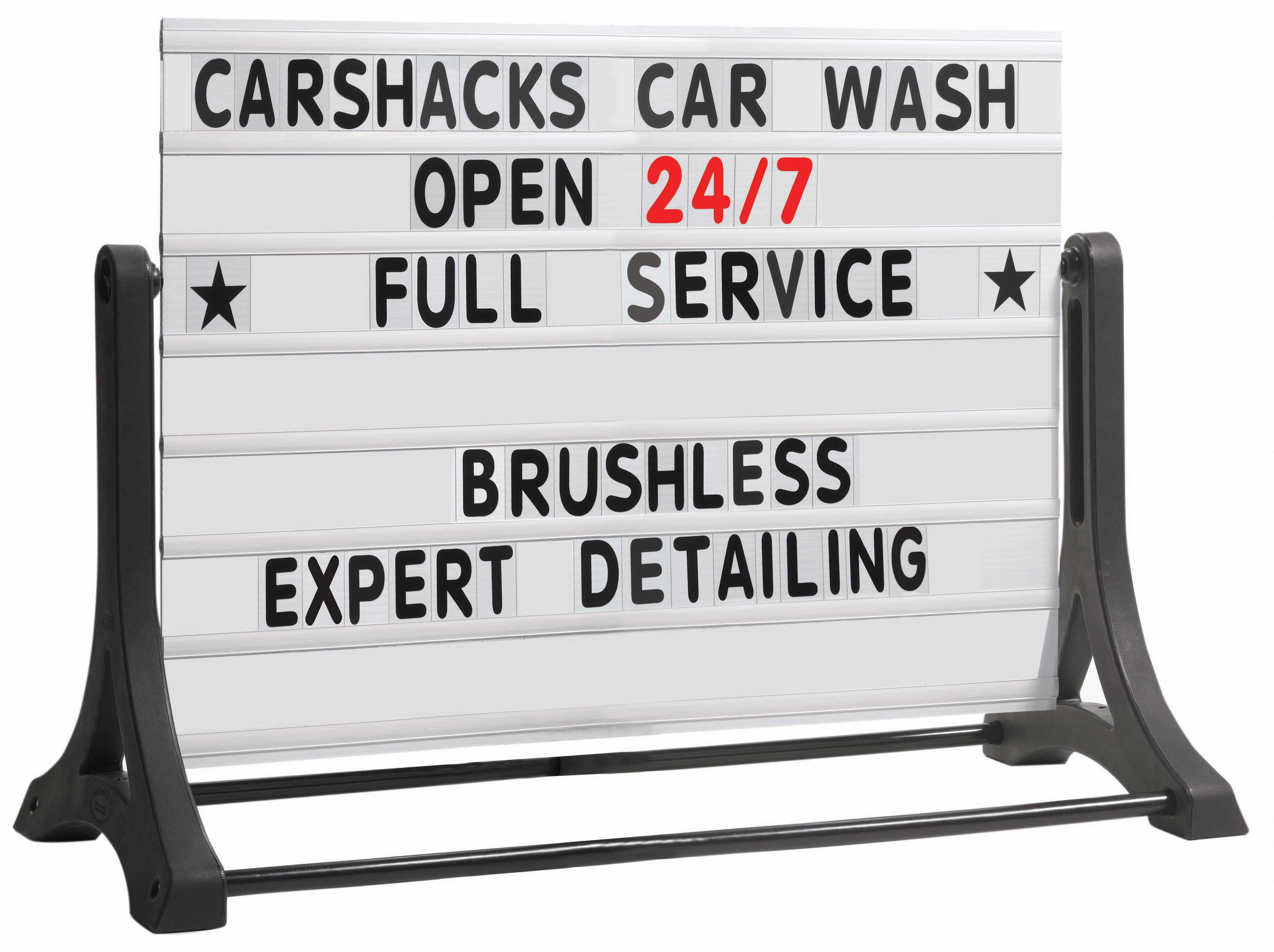 Aarco The Rocker (TM) Double Sided Sidewalk Sign with Changeable ...