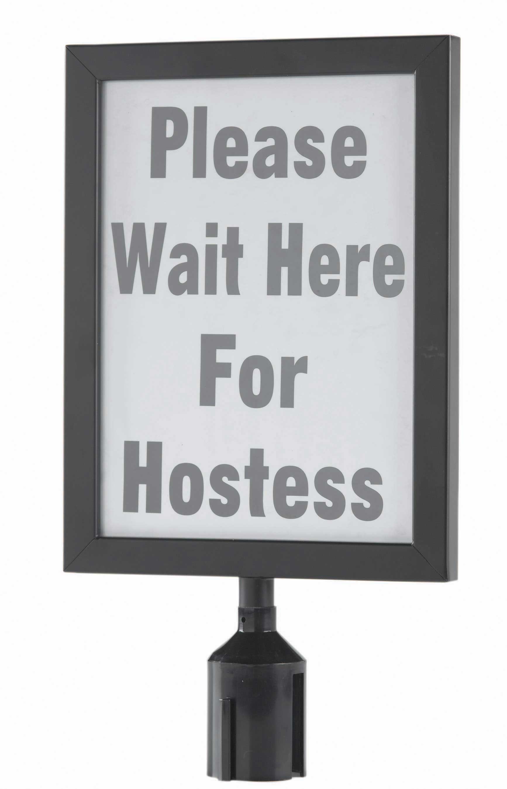 Aarco Form-A-Line (TM) Black Style Large Vertical Sign Frame, 14 1/8 x ...