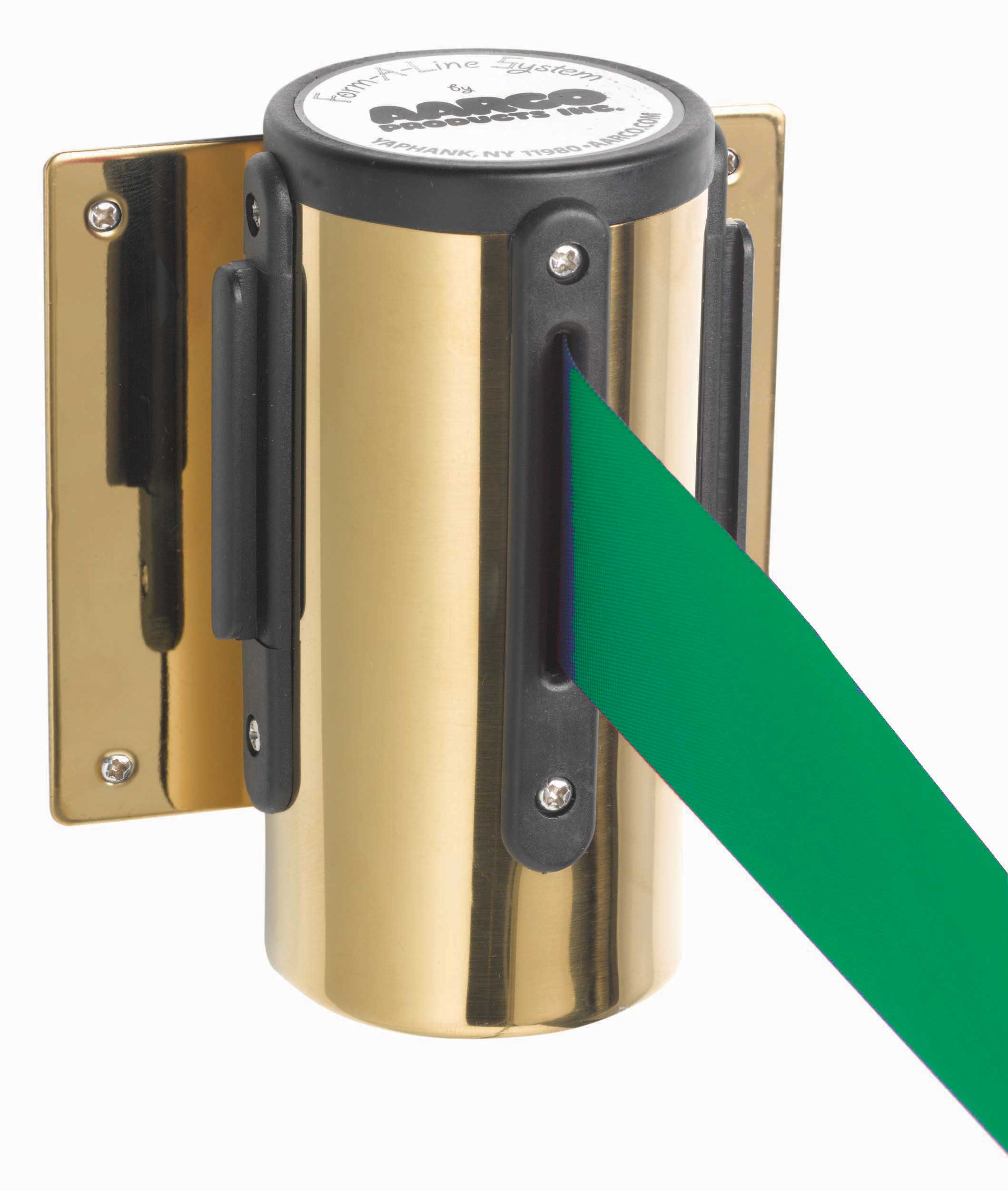 Aarco Form-A-Line (TM) Brass Finish Wall Mounted Crowd Control System ...