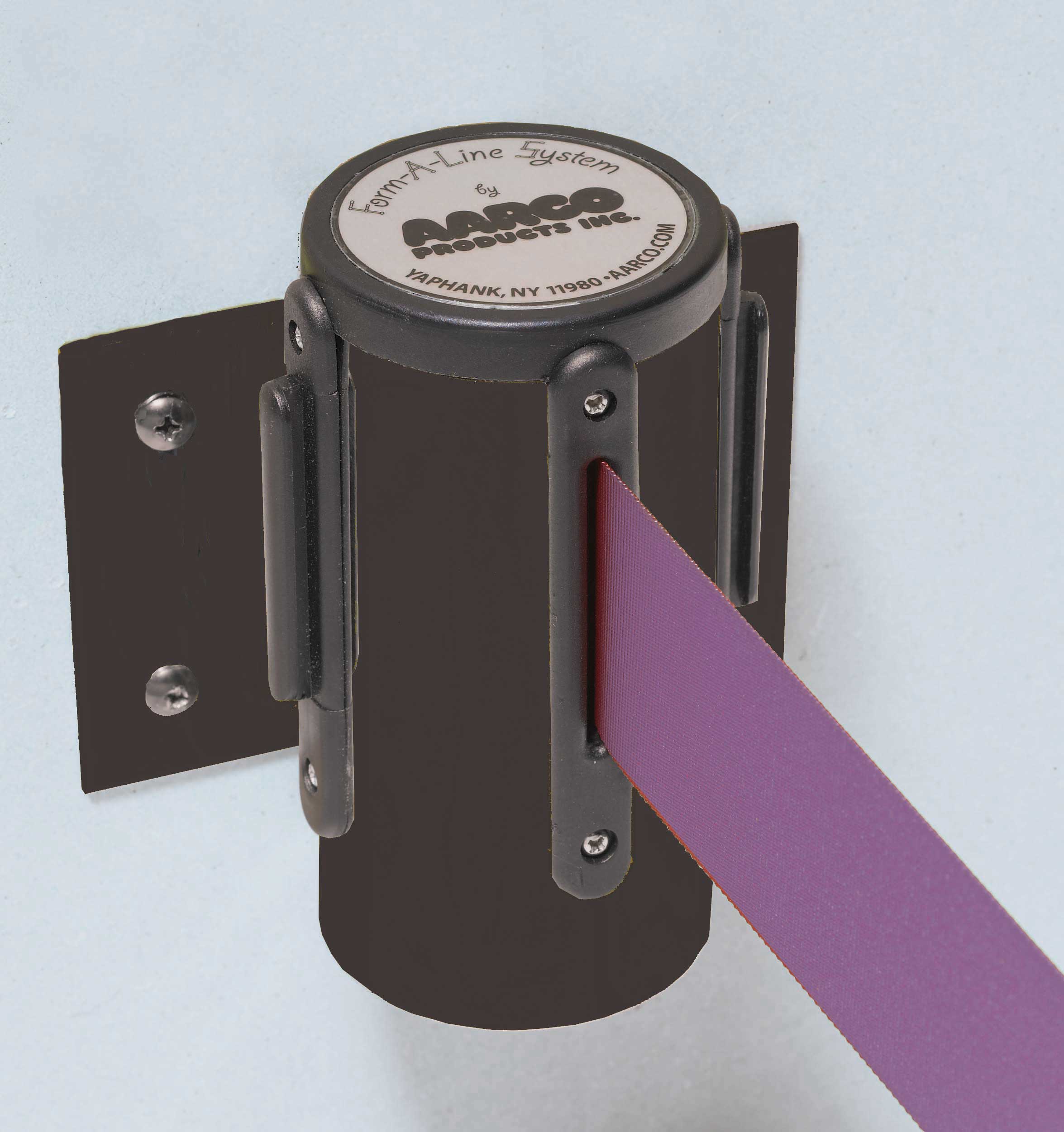 Aarco Form-A-Line (TM) Black Finish Wall Mounted Crowd Control System ...