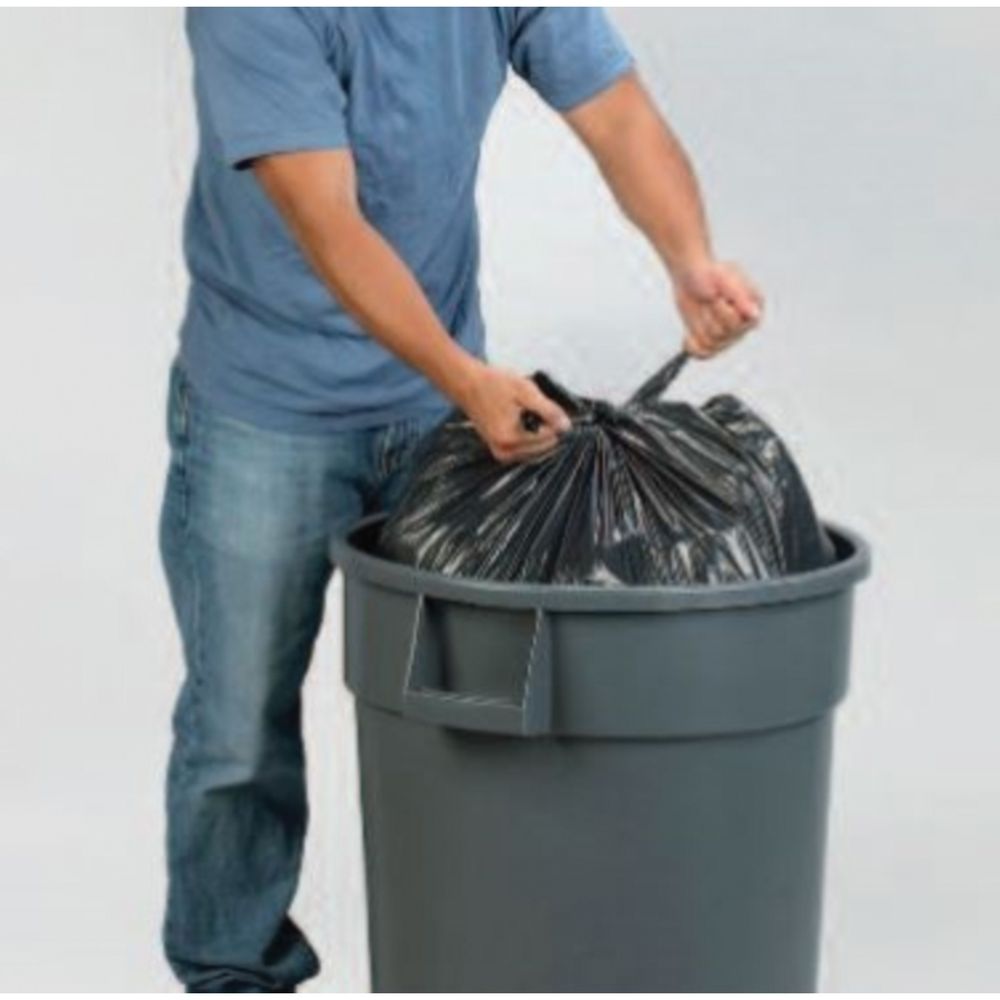 AEP 25 Mic Clear LLDPE Elephant Can Liner, 46 x 40 inch -- 100 per case