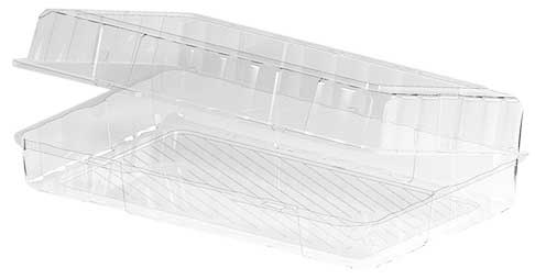 Polar Pak PETE Clear Large Clamshell for Sandwich/ Croissant, 16.25 x ...