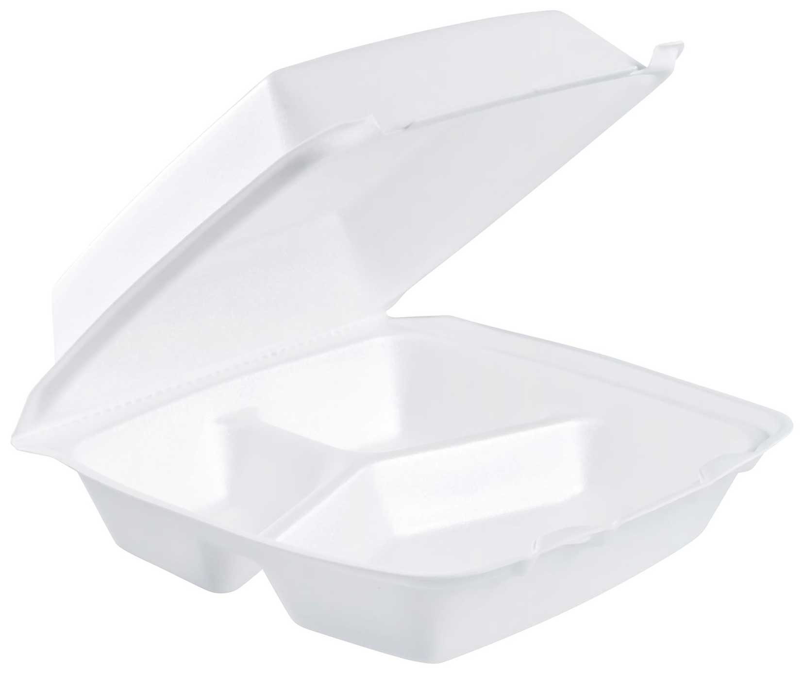 Dart Extruded Polystyrene Medium White Three Compartment Insulated Foam ...