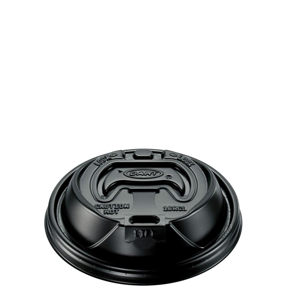 Dart Container Black HIPS Reclosable Lid for Cups and Containers ...