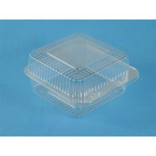 Detroit Forming Clear Oriented Polystyrene Square Hinged Sandwich ...