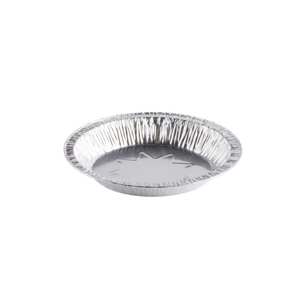 D and W Fine Pack Aluminum Silver Pie Pan, 8 inch - 7000 per pallet