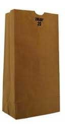 Duro Hilex Poly Standard Kraft Self Opening Style Grocery Bag, 20 Pound ...