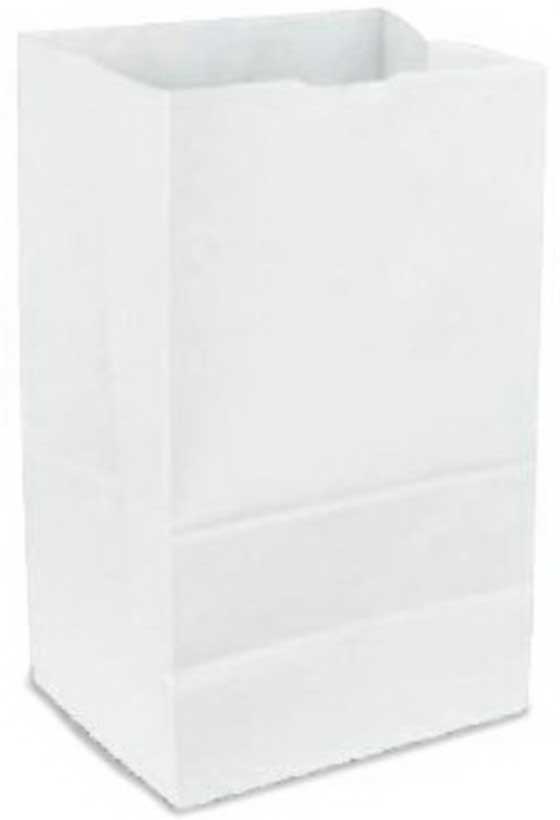 Duro Hilex Poly Standard White Virgin Paper Self Opening Style Grocery ...