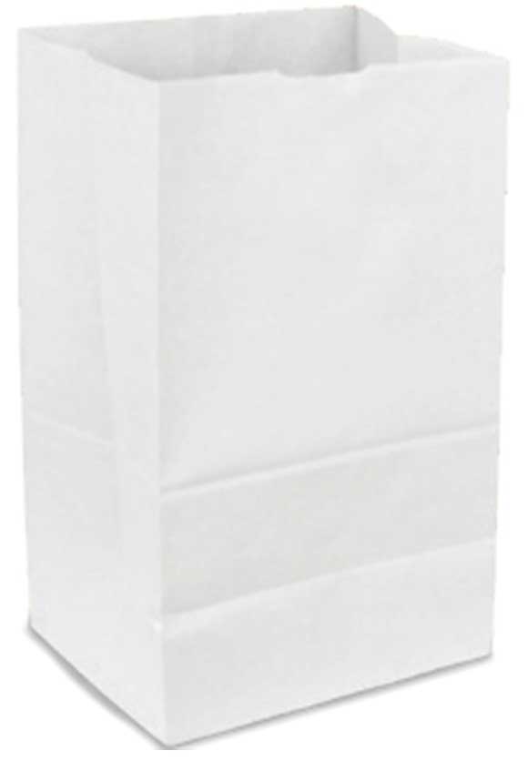 Duro Hilex Poly Standard White Virgin Paper Self Opening Style Grocery ...