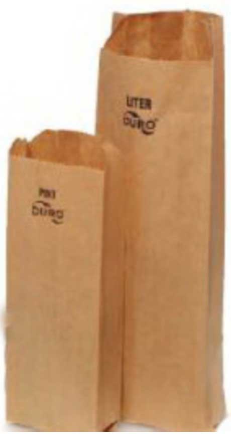 Duro Hilex Poly Kraft Virgin Paper Liquor Bag Case | FoodServiceDirect