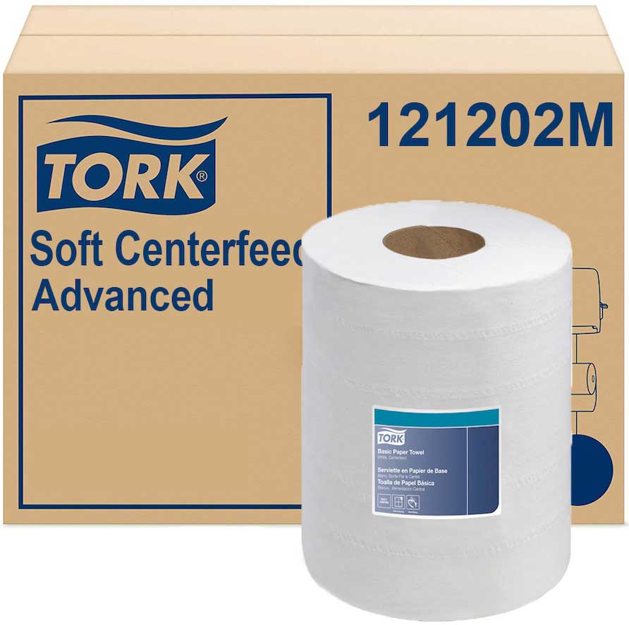 Tork White 2 Ply Advanced Soft Centerfeed Paper Hand Towel, 8.25 inch x ...