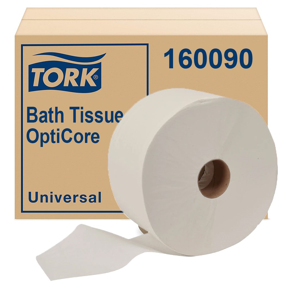 Tork OptiCore White 2 Ply Mid-Size Toilet Paper Roll, 3.75 x 3.5 inch ...