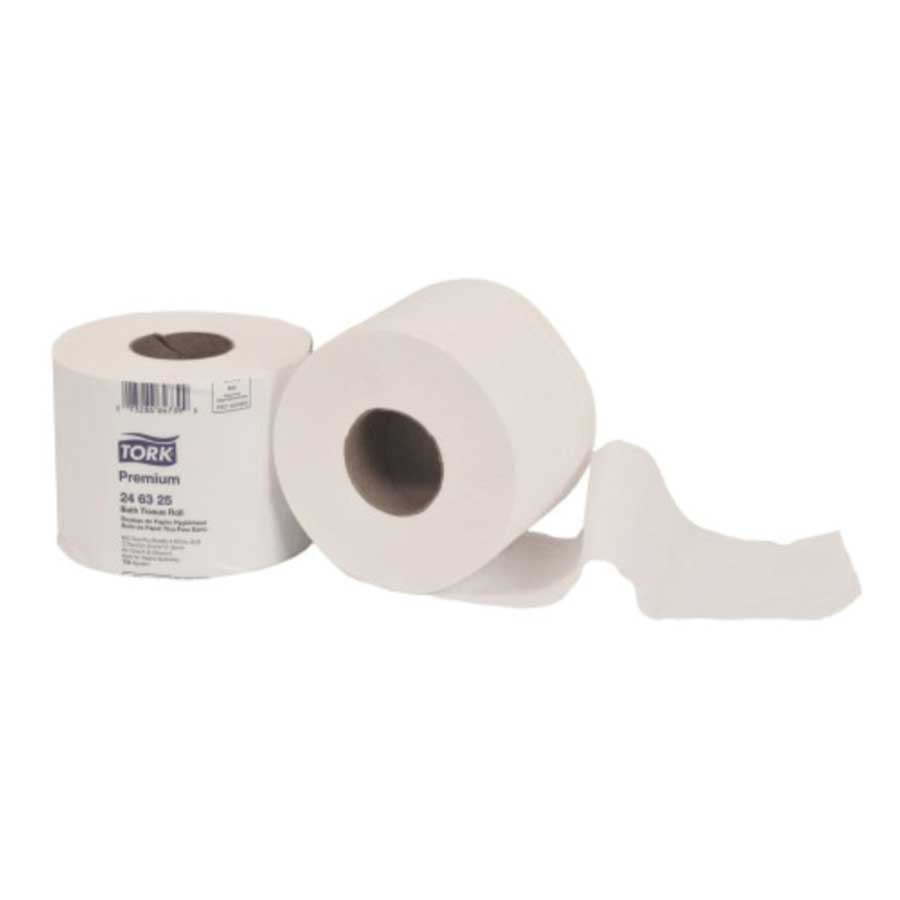 Essity Tork Premium Paper 2 Ply White Bath Tissue Roll -- 48 per case
