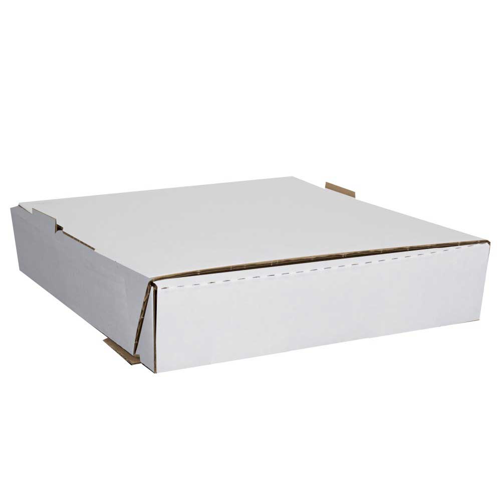Stronghaven Kraft White Chicago B-Flute Paper Pizza Box, 12 x 12 x 12 ...