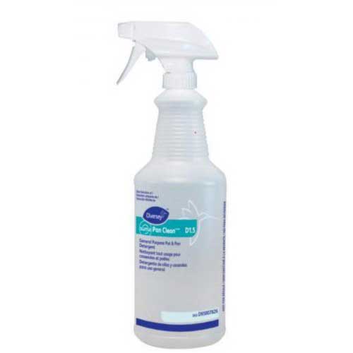 Diversey Floral Scent Pan Clean Spray Bottle with Trigger, 32 Ounce ...