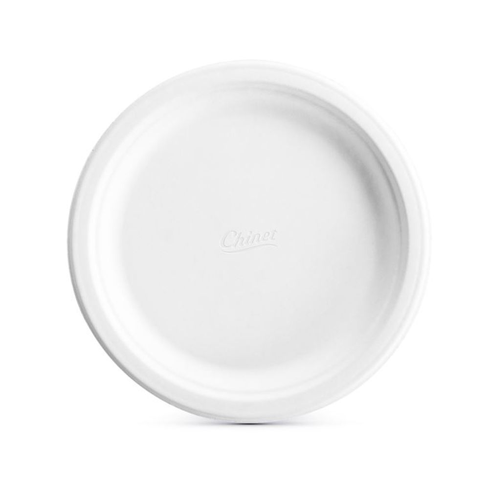 Chinet Classic White Molded Fiber Paper Round Plate, 9.75 inch -- 500 ...