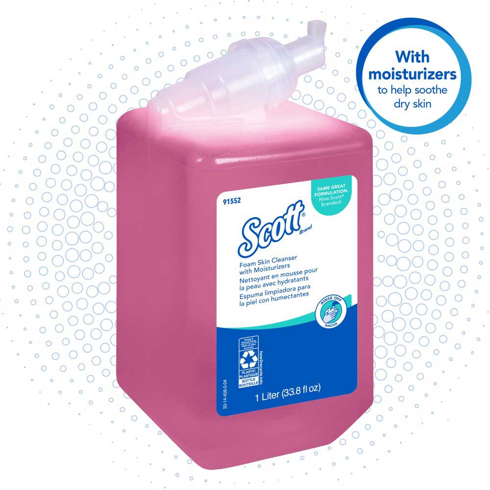 Scott Pink Liquid Foam Soap, 1 Liter -- 6 per case