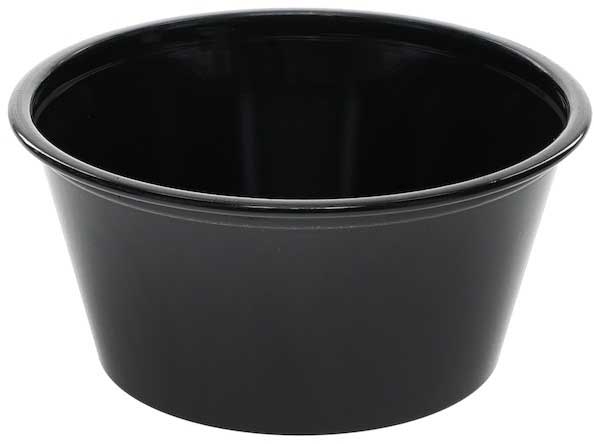 Pactiv HIPS Translucent Ebony Portion Cup, 3.25 Ounce Capacity -- 3000 ...