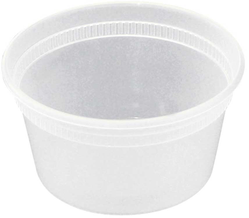 Pactiv Polypropylene Clear Translucent Microwaveable Round Deli Cup ...